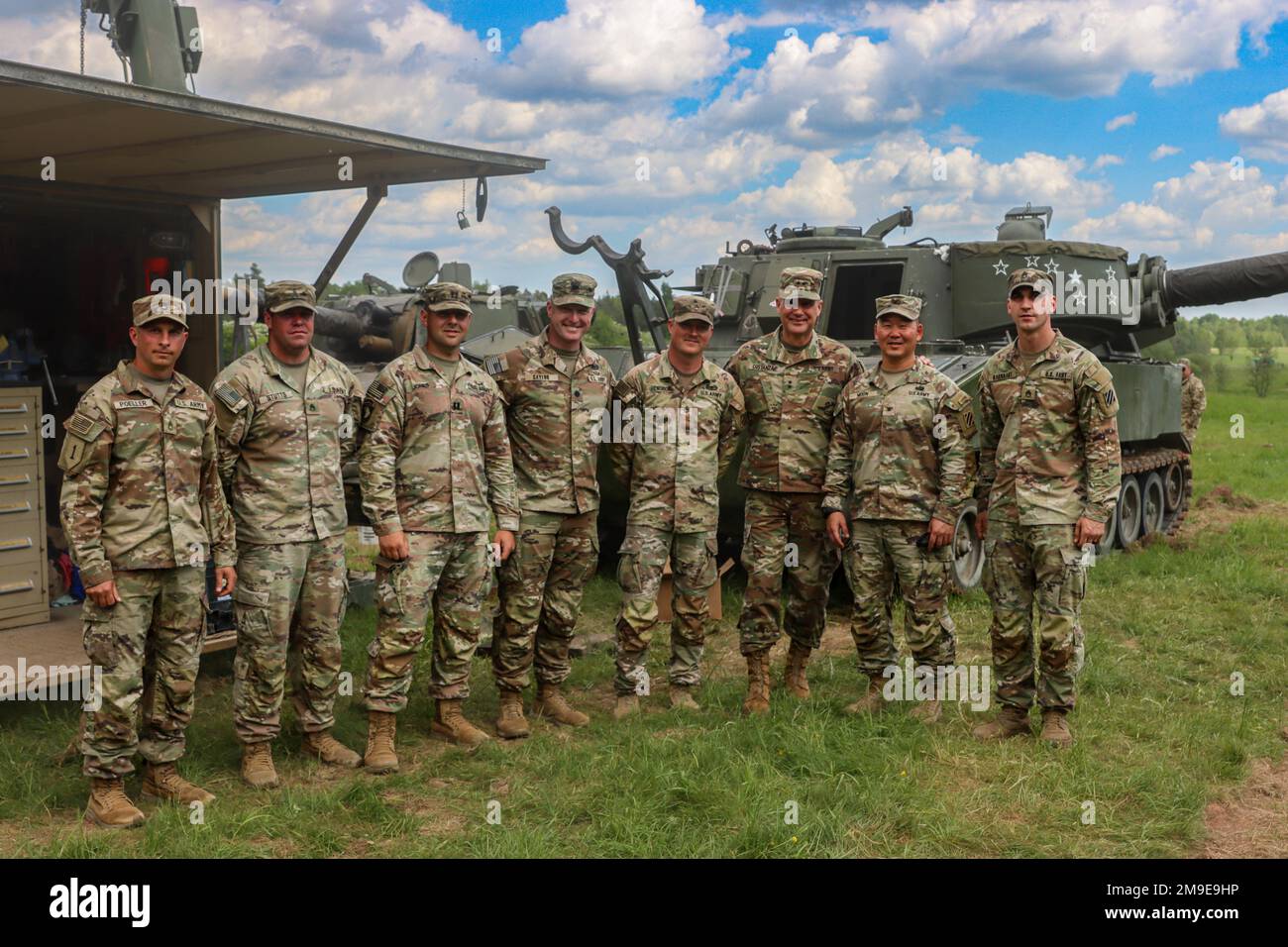 Major General Charles D. Costanza and Command Sergeant Major Quentin V. Fenderson, command team ...