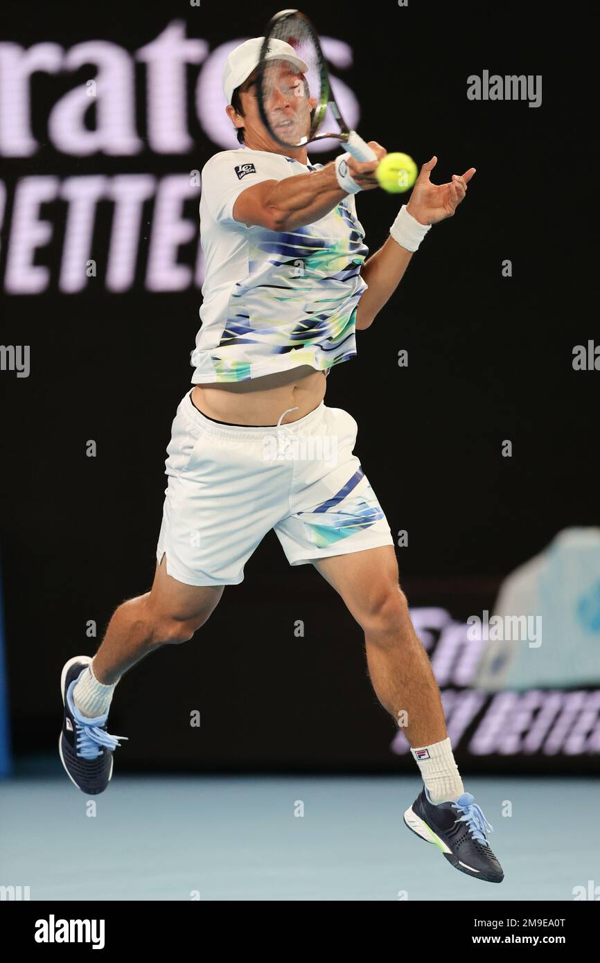 Melbourne, Australia. 18th Jan, 2023. Mackenzie McDonald of USA in ...