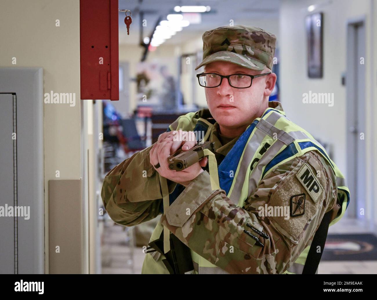 Cpl. Bailey Scarborough, 17th Military Police Detachment, secured a ...
