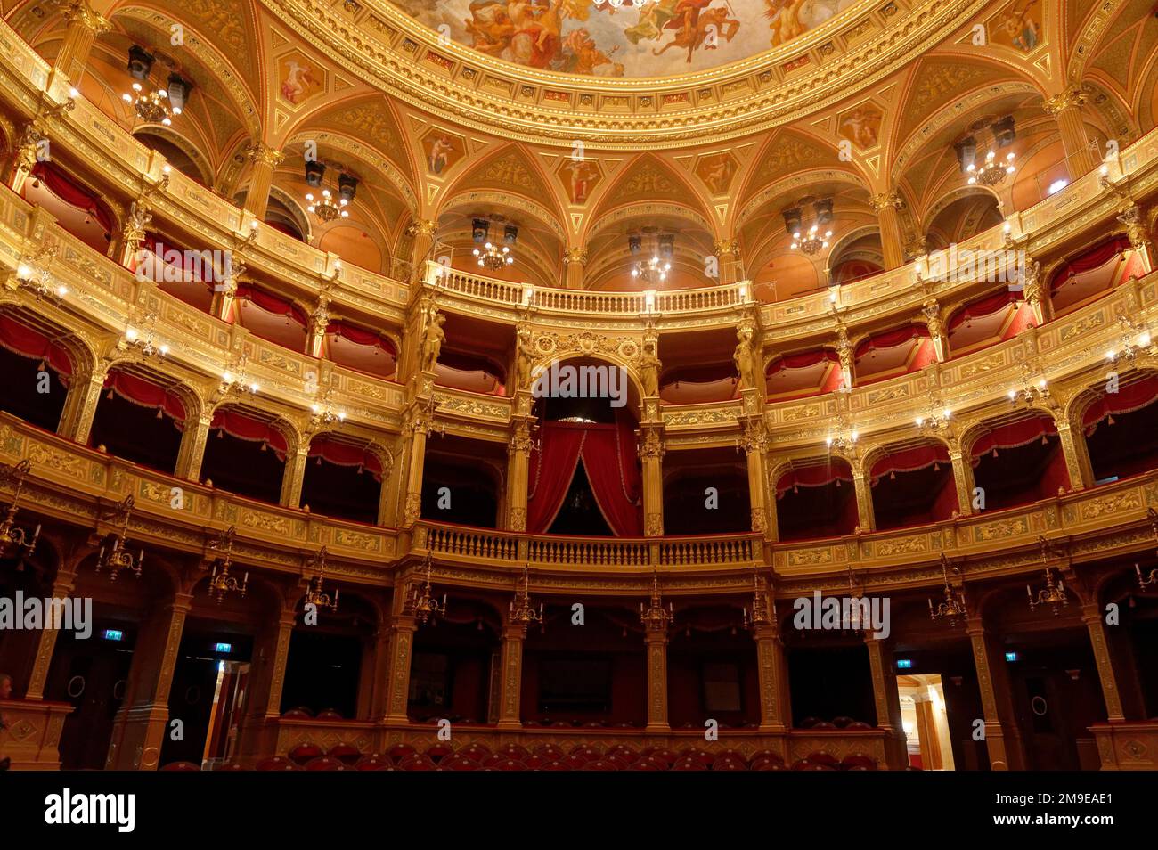 Opera House, Theatre Room, Imperial Box, Interior View, VI. Budapest ...
