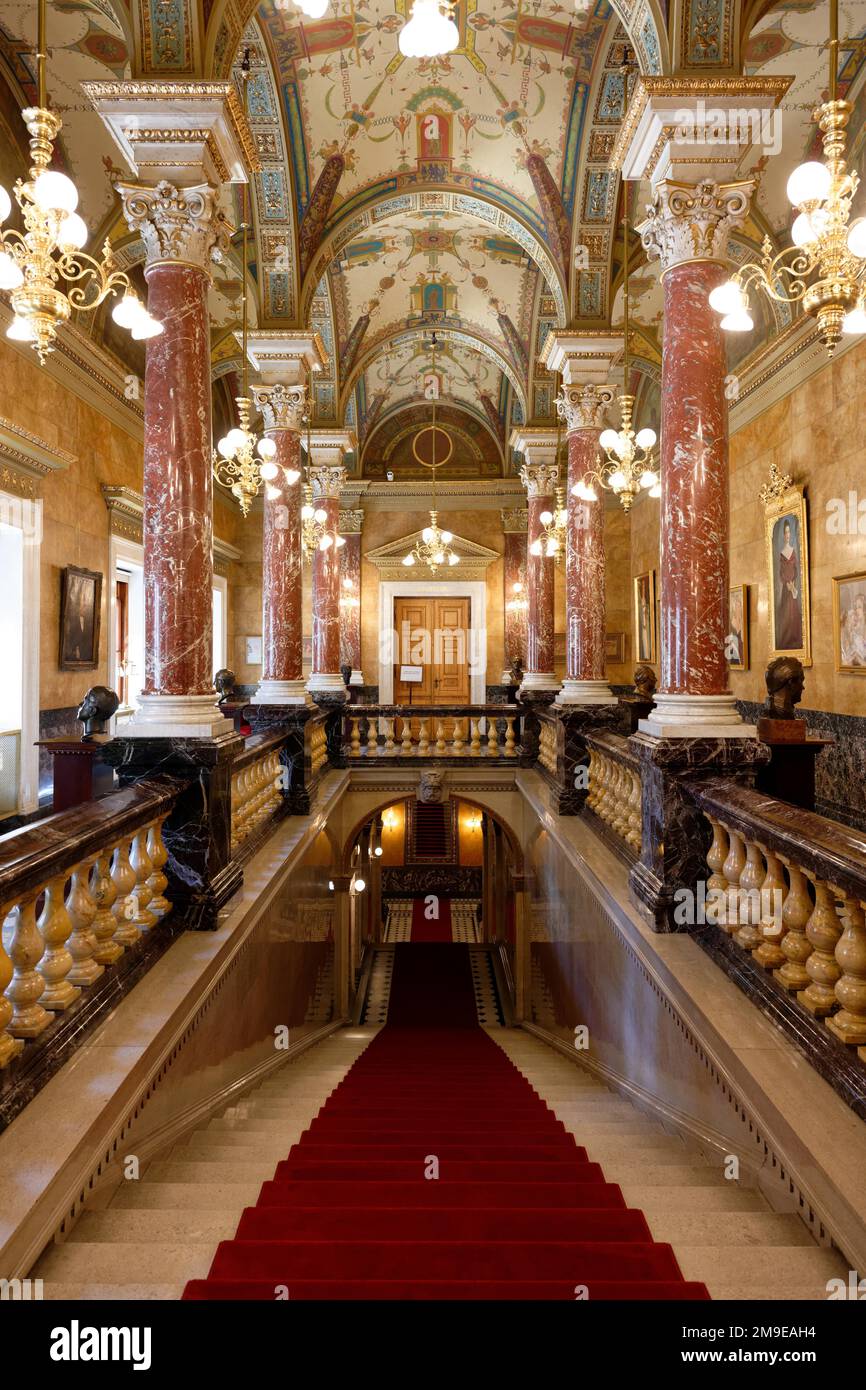 Opera House, Imperial Staircase, Interior View, VI. Budapest District ...