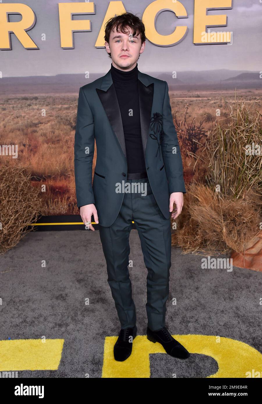 Jack Alcott arrives at the premiere of "Poker Face," Tuesday, Jan. 17 ...