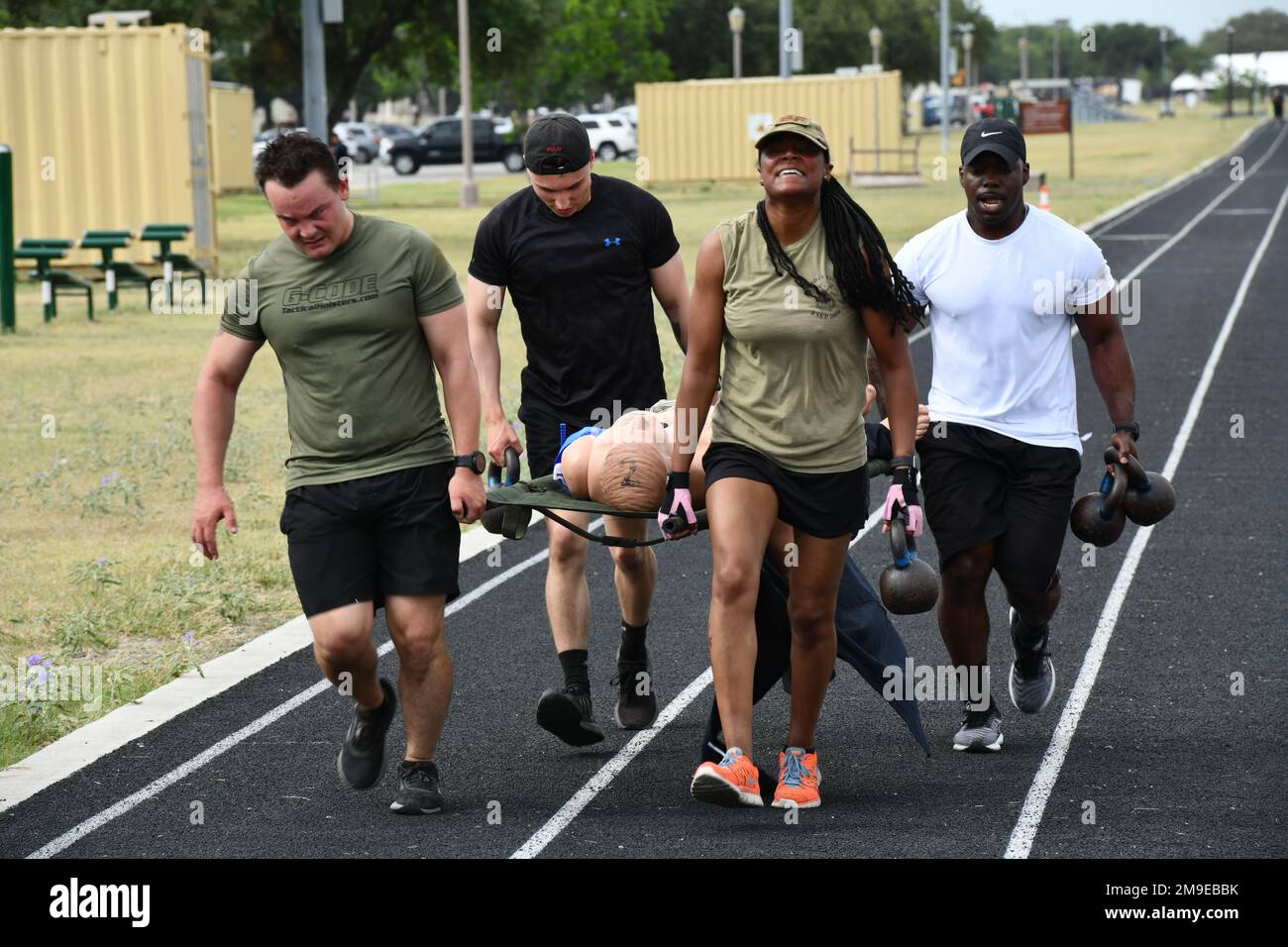 U.S. Air Force, from left SSgt Aron Smith, SSgt Erik Pacheco, , SSgt Al ...
