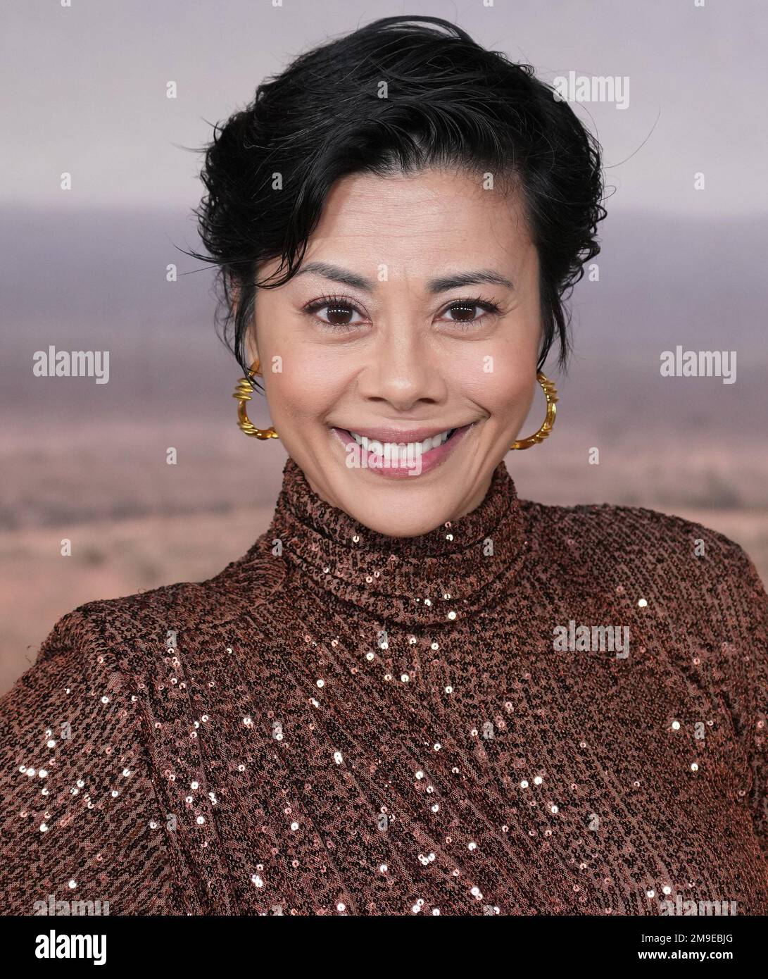 Los Angeles, USA. 17th Jan, 2023. Angel Desai arrives at the Peacock''s ...