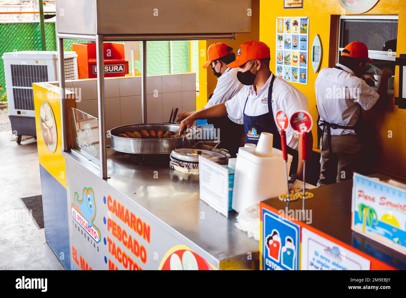 A closeup shot of Mexican people cooking Stock Photo - Alamy