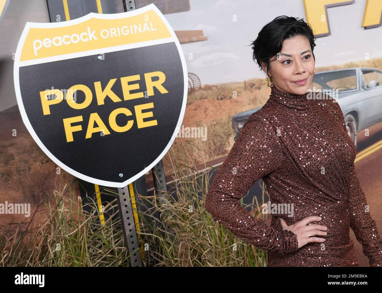 Los Angeles, USA. 17th Jan, 2023. Angel Desai arrives at the Peacock''s ...
