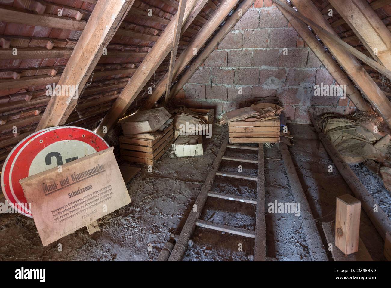 Document find from the 1930s in an attic, Bavaria, DGermany Stock Photo ...