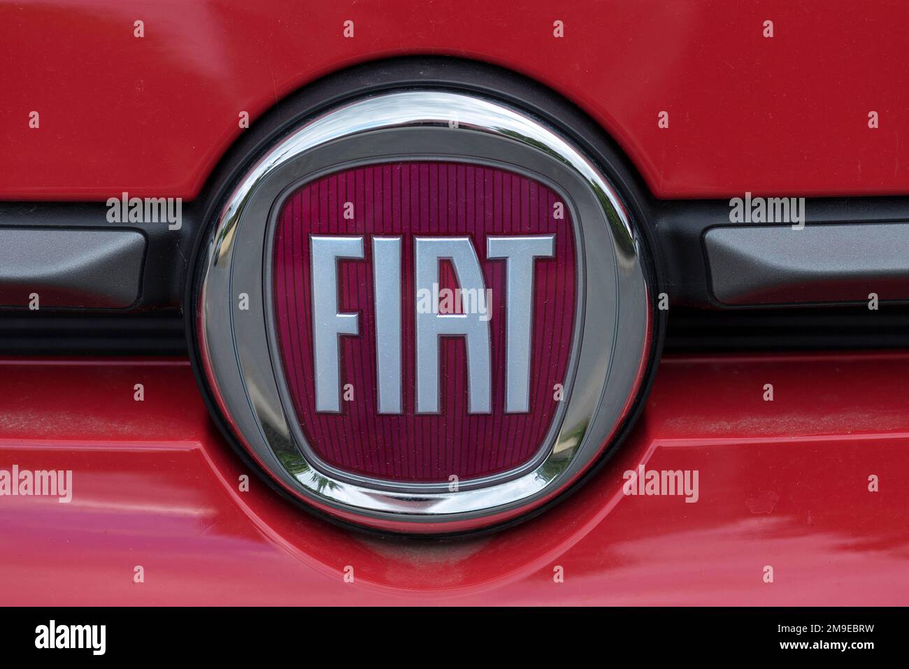 Symbol of the car brand Fiat, Bavaria, Germany Stock Photo - Alamy