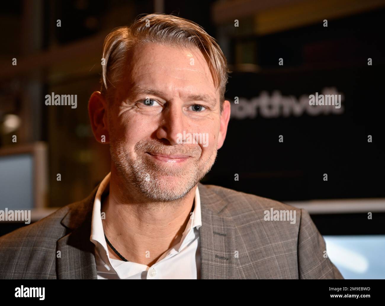 Peter Carlsson, co-founder and CEO of Northvolt photographed in Kiruna ...