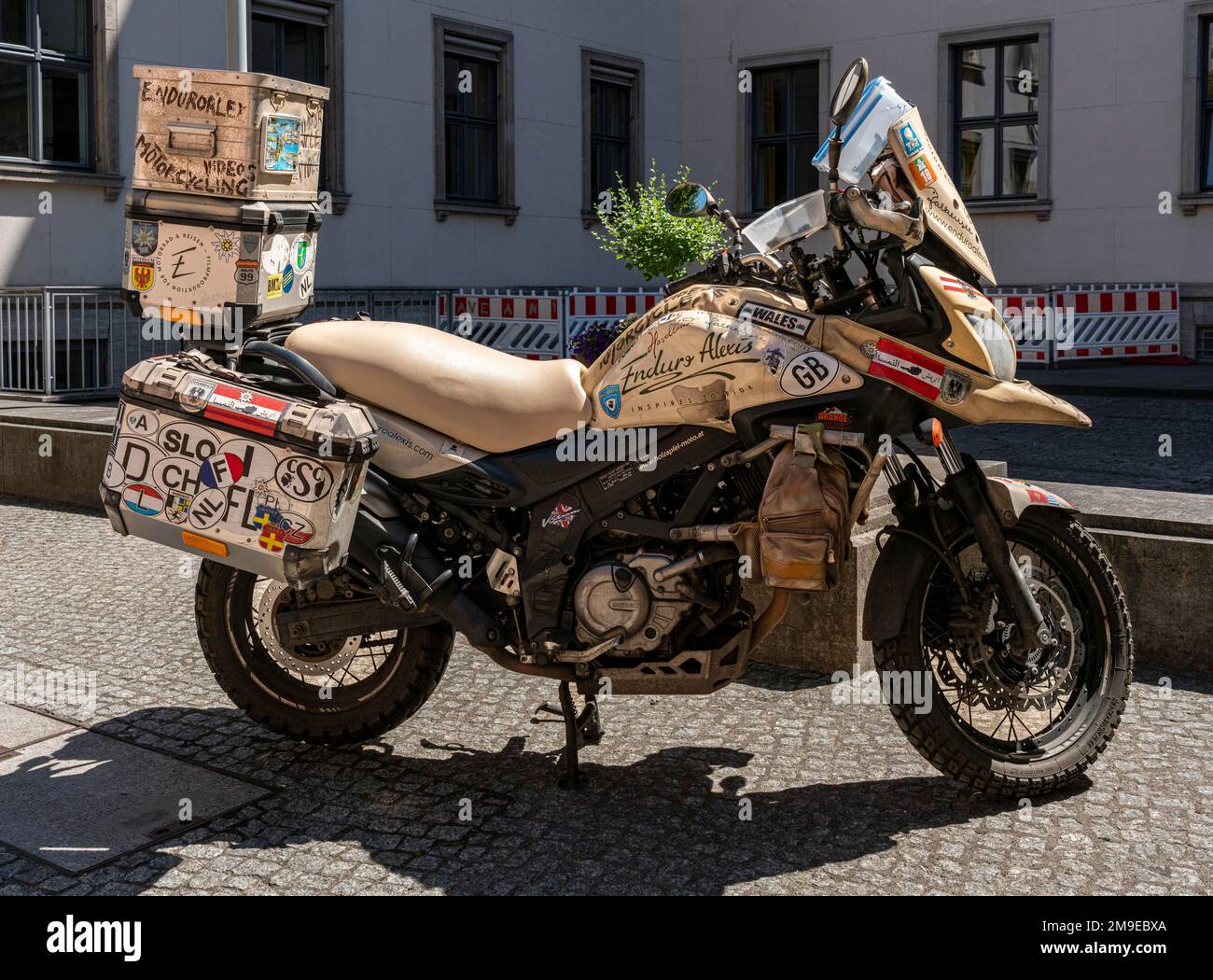 Enduro, Welten-Bummler Motorcycle, Berlin-Mitte, Berlin, Germany Stock ...