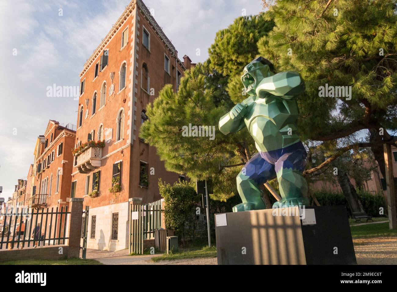 A view of the sculpture Wild Kong by artist Richard Orlinski, exposed ...