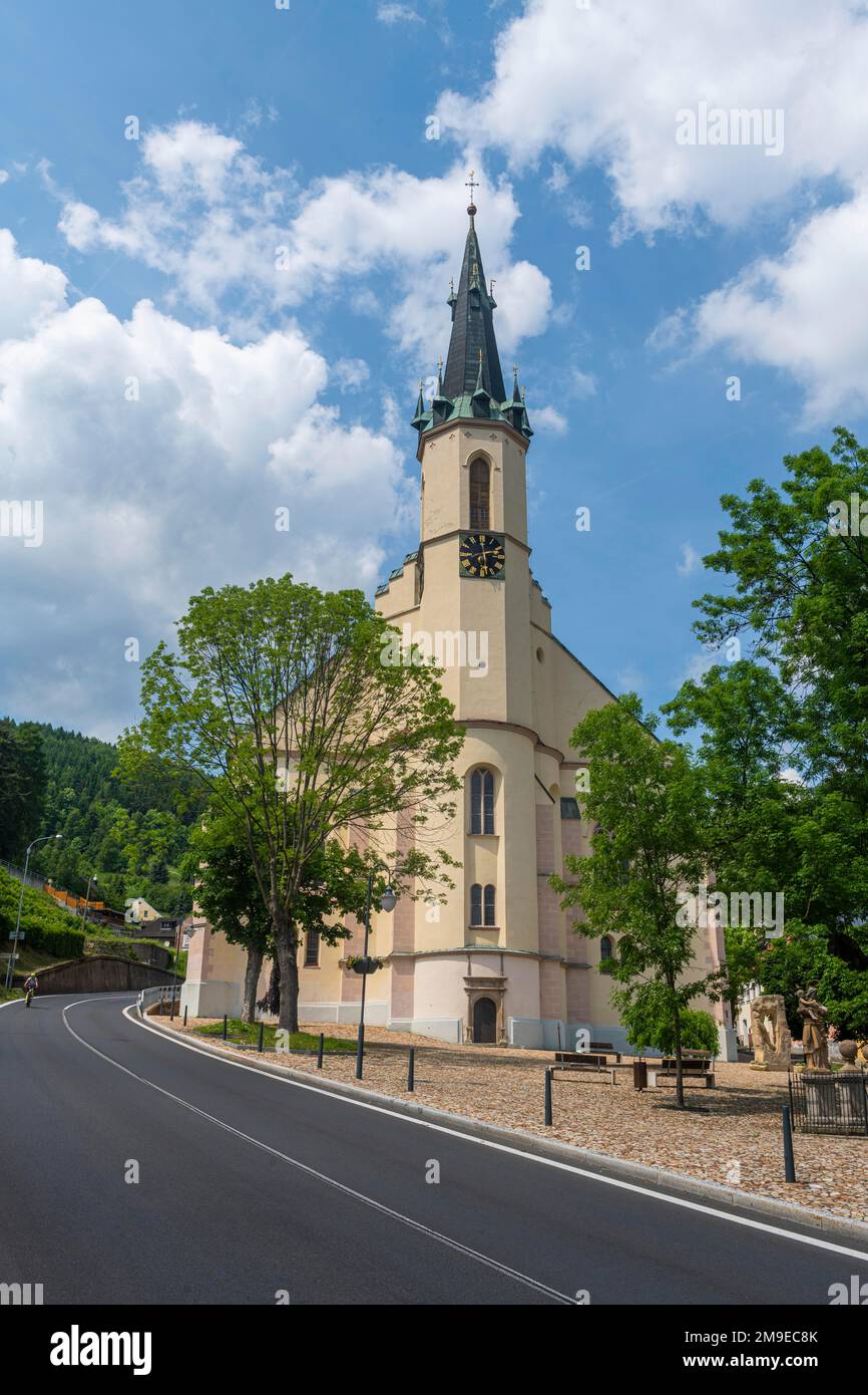 Unesco site Ore Mountain Mining Region; mining town Jachymov, Czech ...