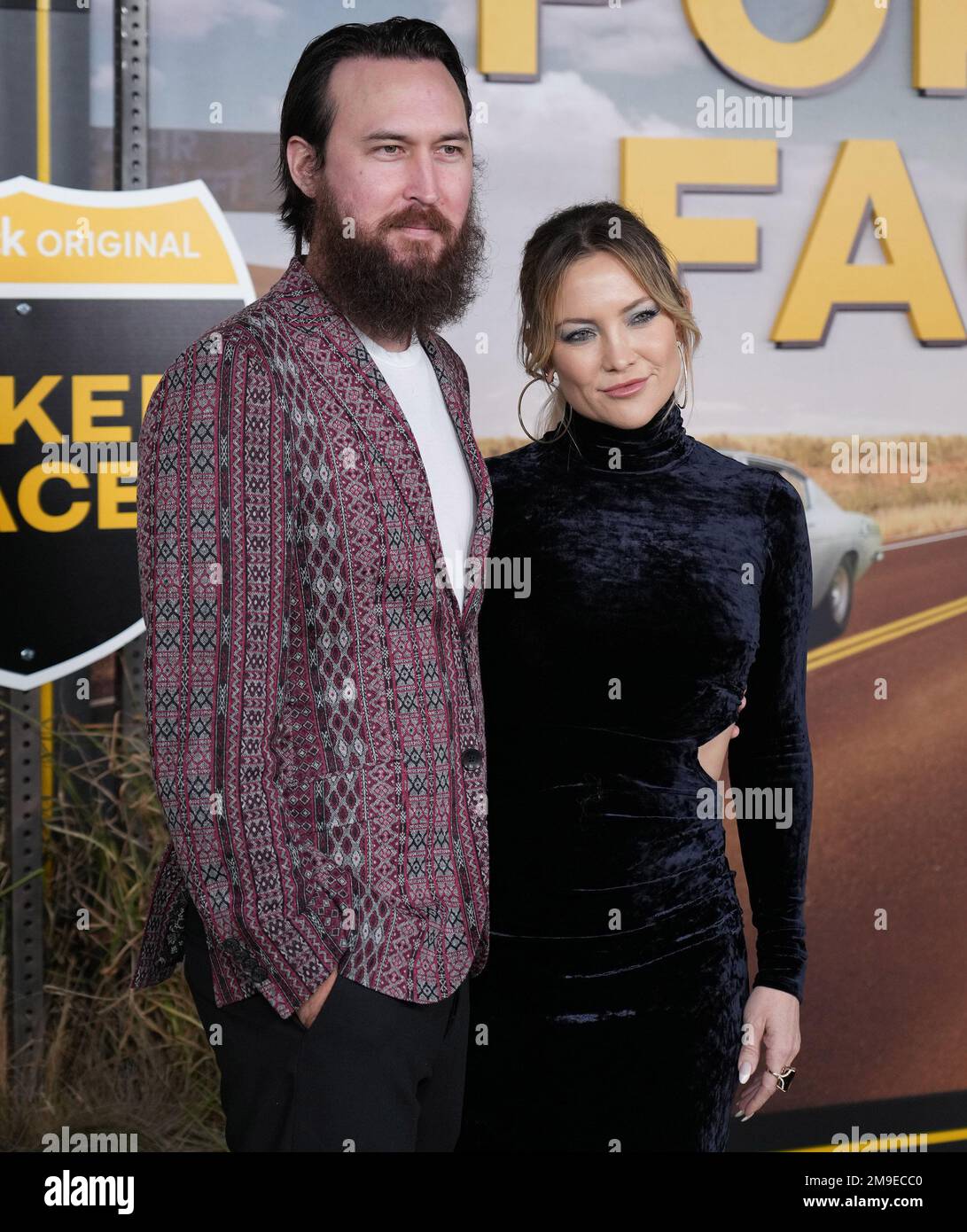 (L-R) Danny Fujikawa and Kate Hudson at the Peacock''s POKER FACE Los ...