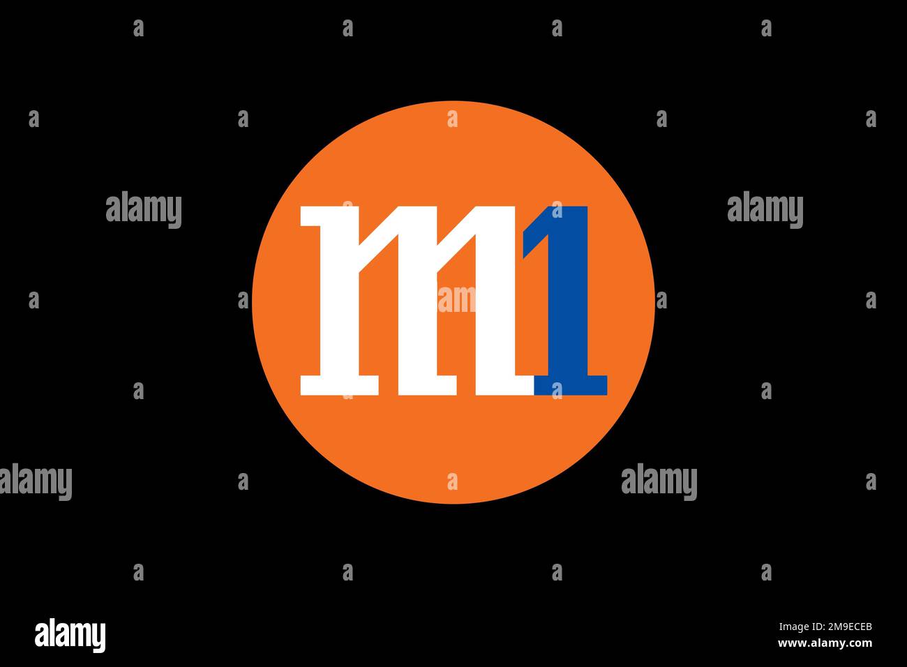 M1 Singaporean company, Logo, Black background Stock Photo - Alamy