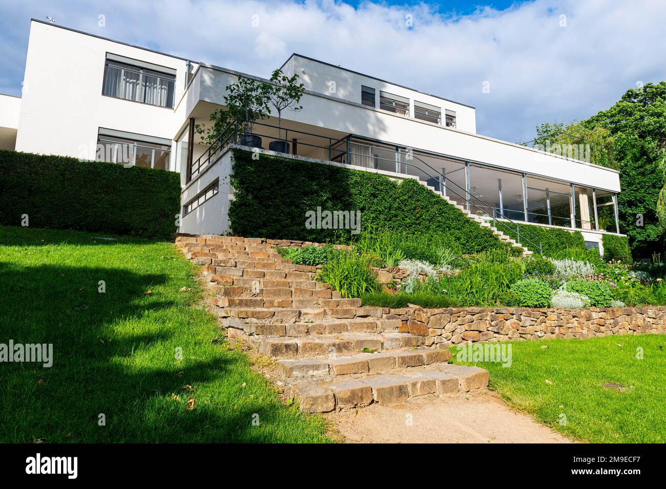 Unesco site Villa Tugendhat, Brno, Czech Republic Stock Photo - Alamy