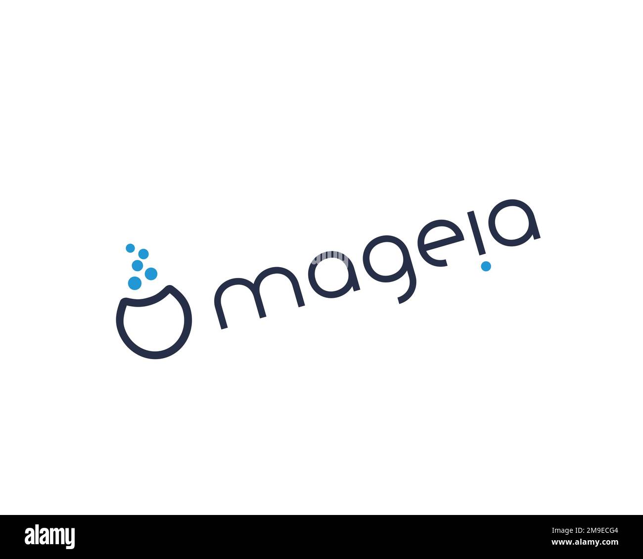 Mageia, rotated logo, white background Stock Photo - Alamy