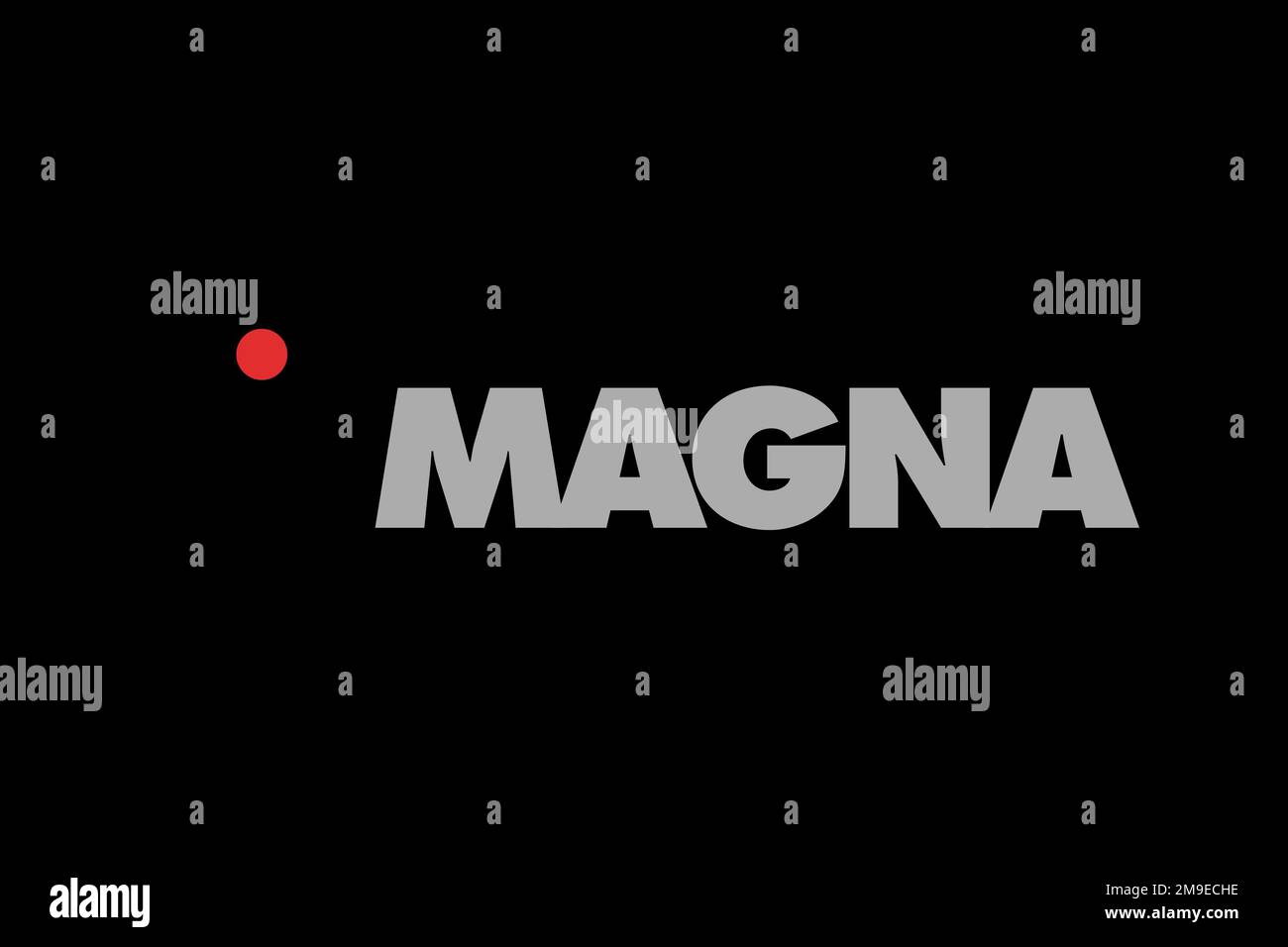 Magna Steyr, Logo, Black background Stock Photo - Alamy