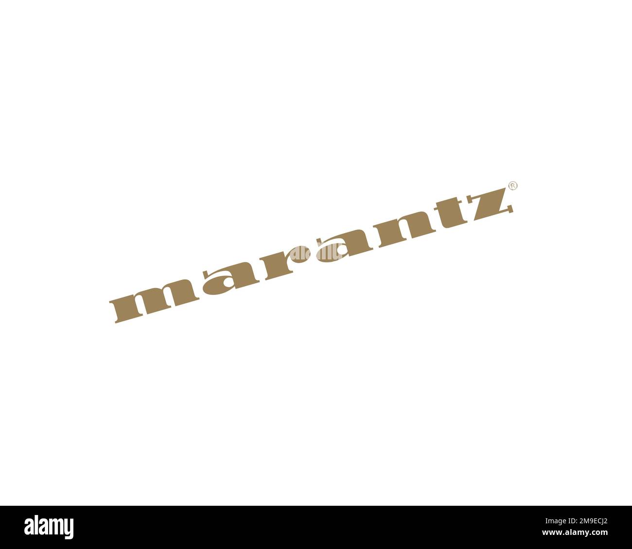 Marantz, rotated logo, white background Stock Photo - Alamy