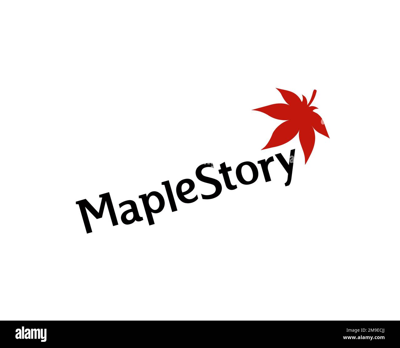 MapleStory, rotated logo, white background Stock Photo - Alamy