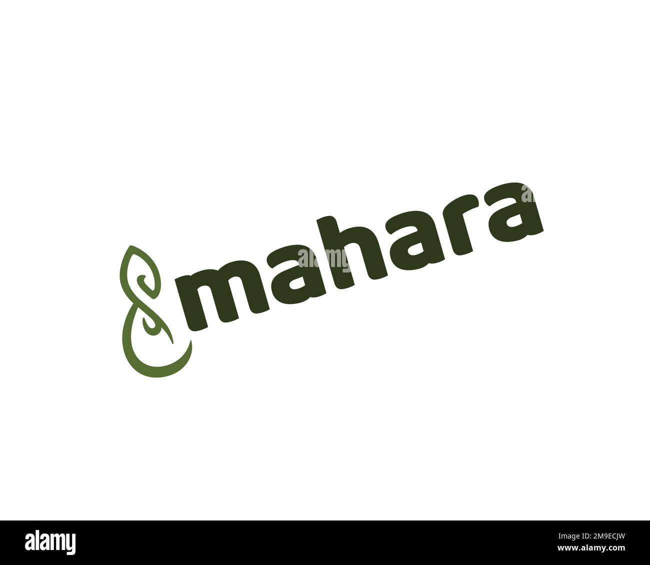Mahara software, rotated logo, white background Stock Photo - Alamy