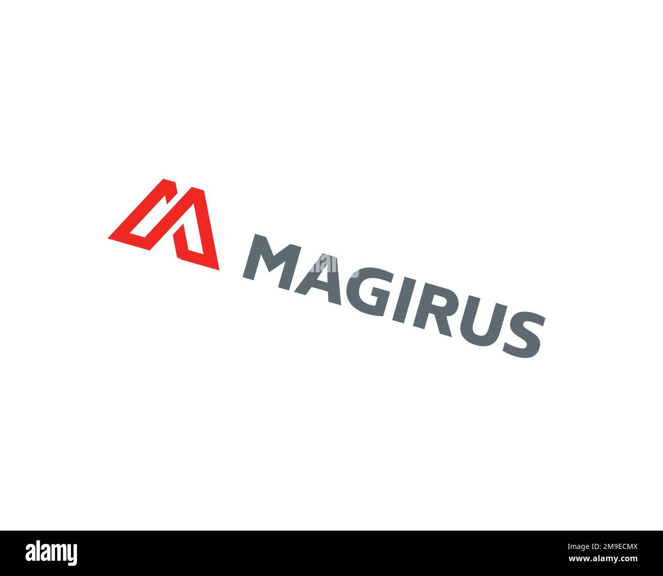 Magirus, rotated logo, white background B Stock Photo - Alamy