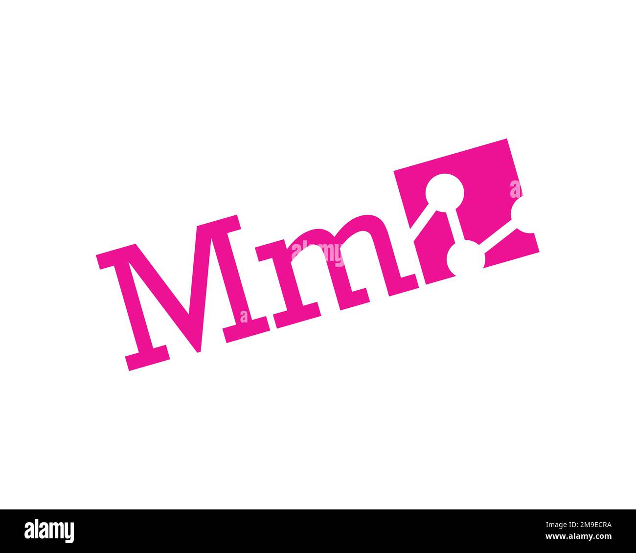 Media Molecule, rotated logo, white background Stock Photo - Alamy