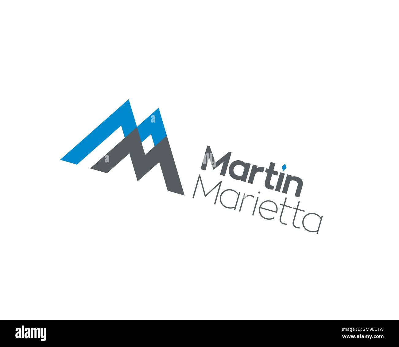 Martin Marietta Inc. rotated logo, white background B Stock Photo - Alamy