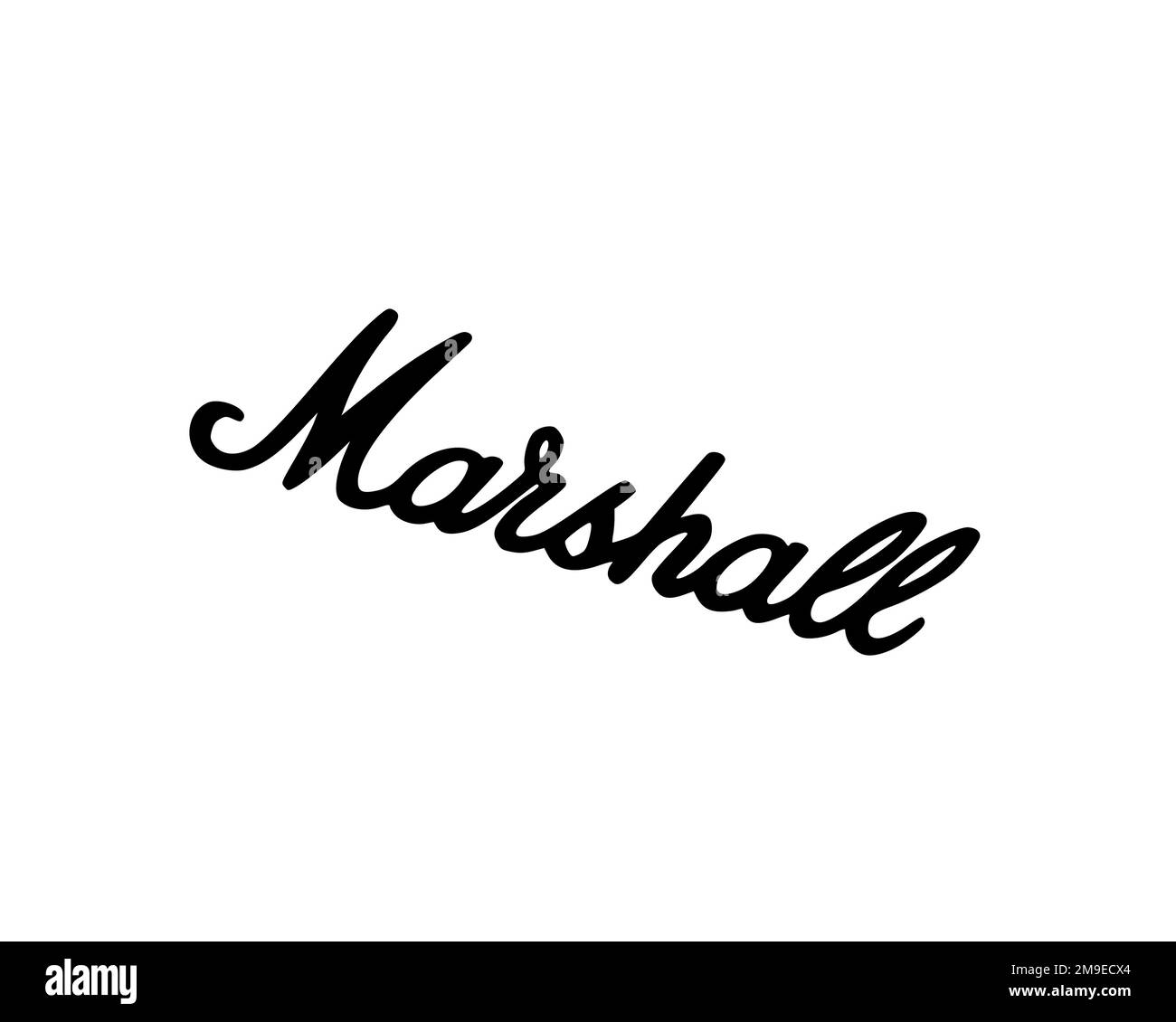 Marshall logo Black and White Stock Photos & Images - Alamy