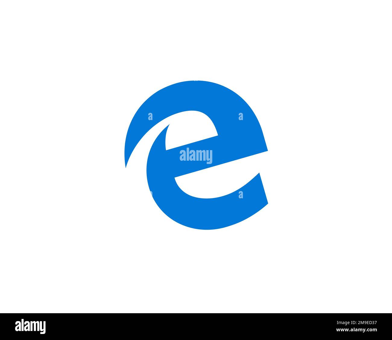 Microsoft Edge, rotated logo, white background Stock Photo - Alamy