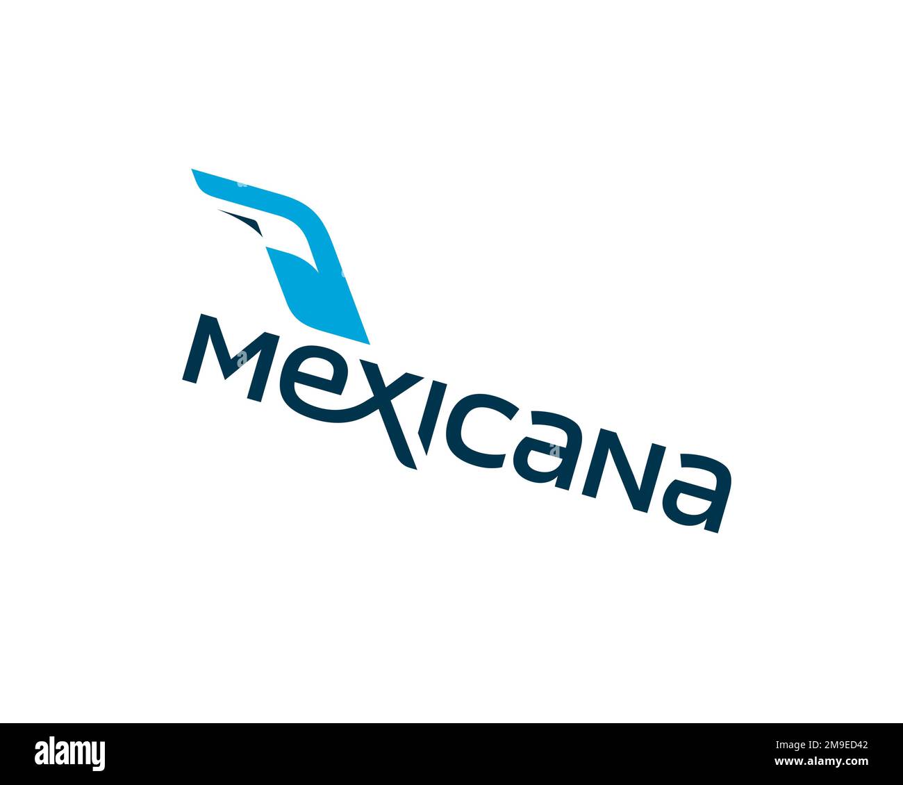 Mexicana de Aviacion, rotated logo, white background B Stock Photo - Alamy