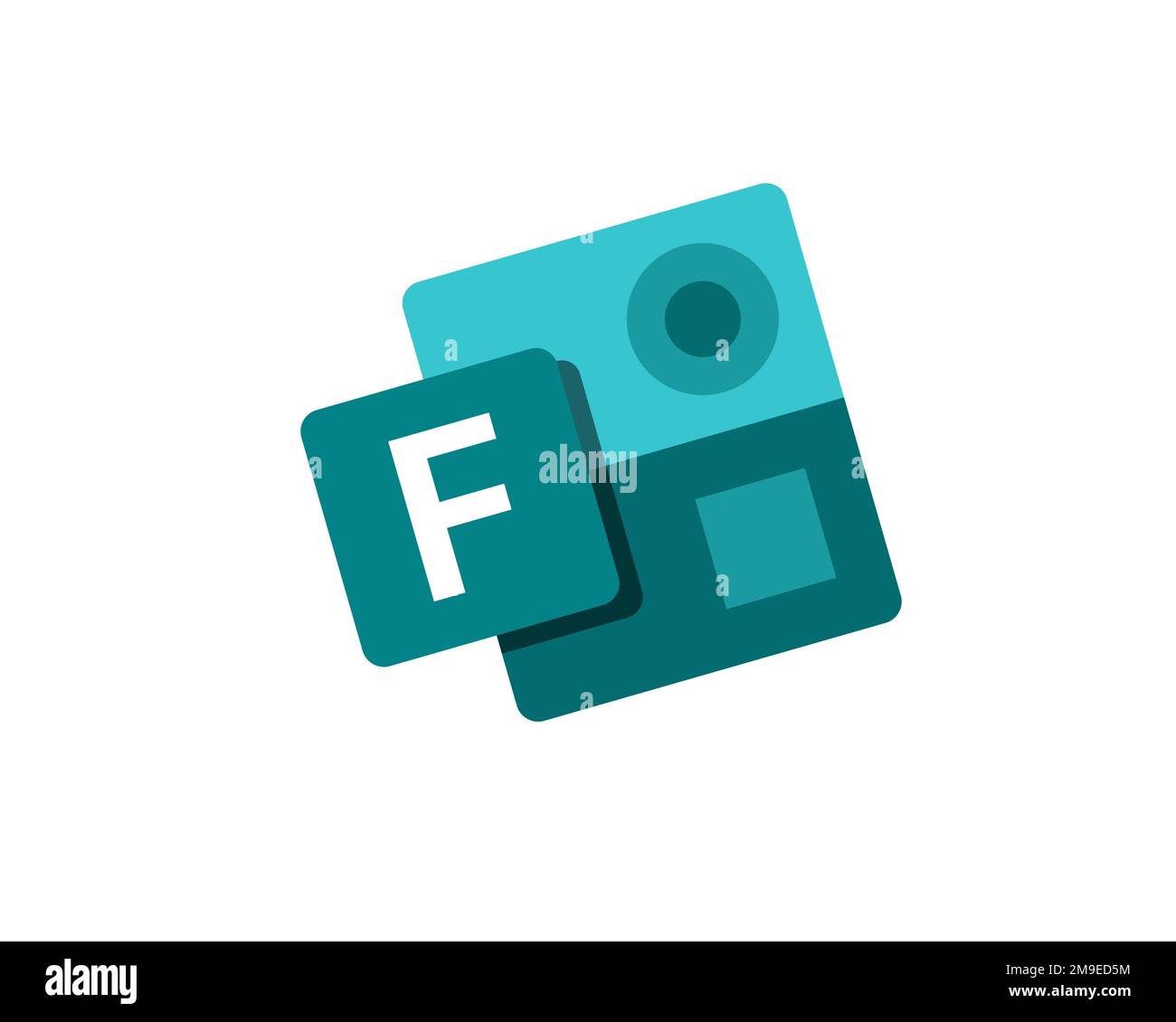 Microsoft Forms Rotated Logo White Background Stock Photo Alamy