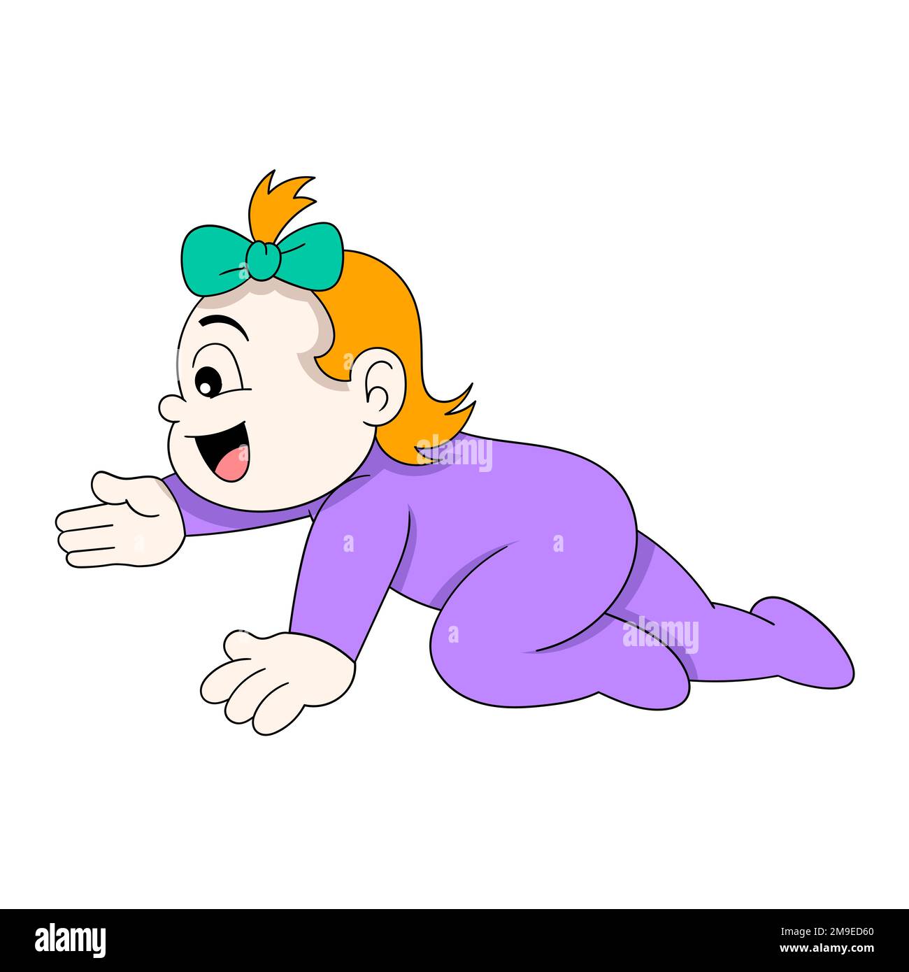 Crawling kid Cut Out Stock Images & Pictures - Alamy