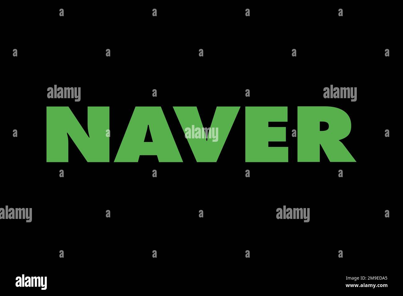 Naver corporation, Logo, Black background Stock Photo - Alamy