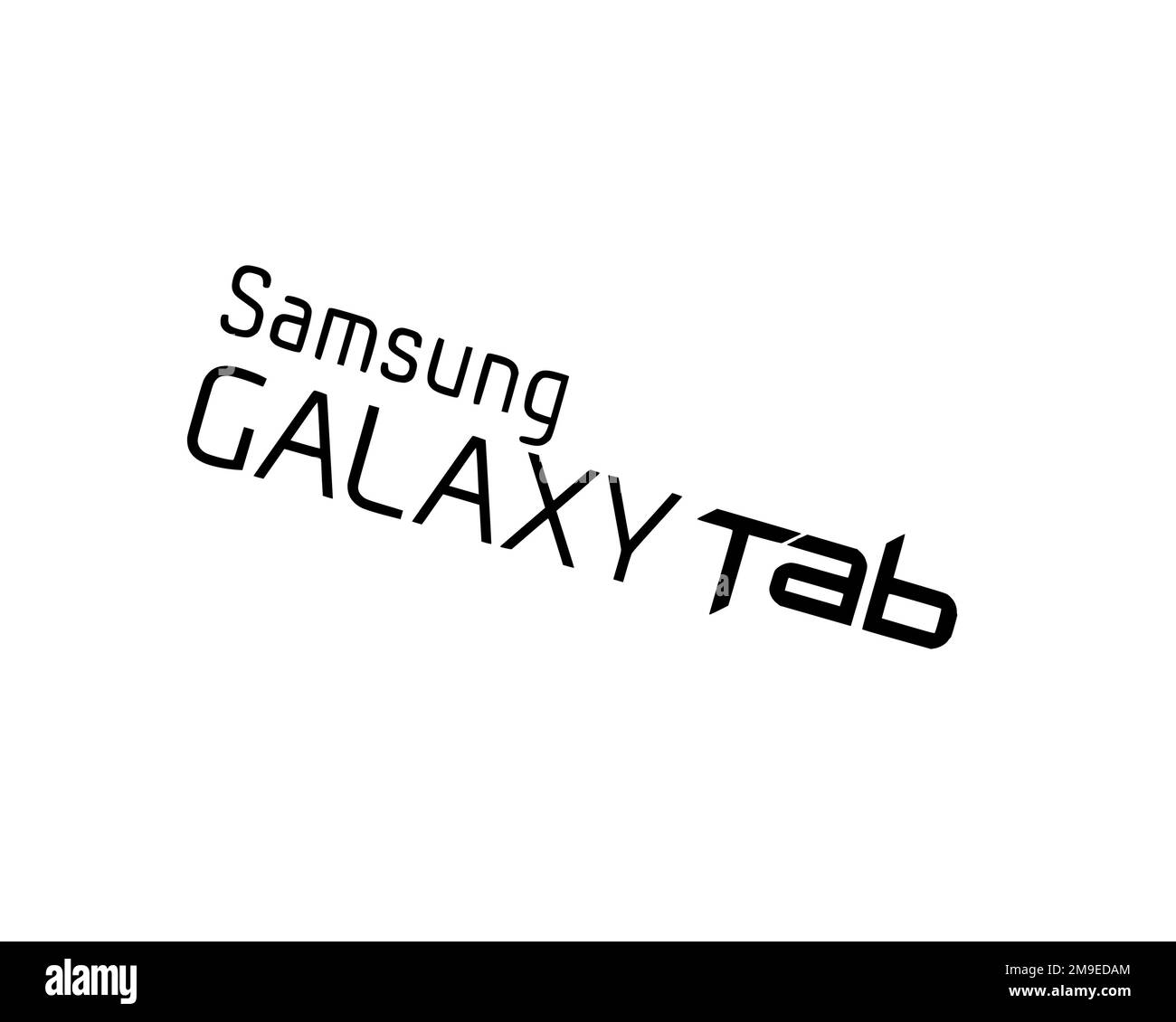 Samsung Galaxy Tab 8. 9, Rotated Logo, White Background B Stock Photo ...