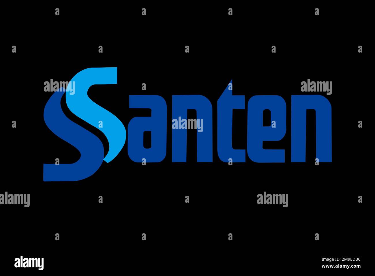 Santen Pharmaceutical, Logo, Black background Stock Photo - Alamy