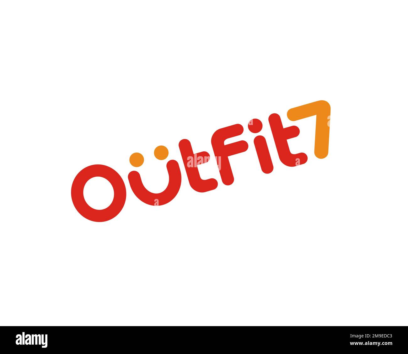 Outfit7, rotated logo, white background Stock Photo - Alamy