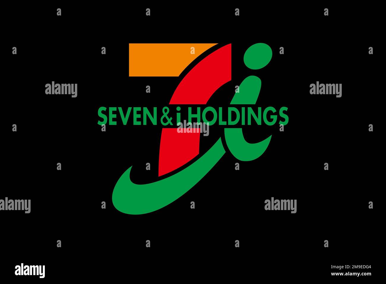 Seven & I Holdings Co. logo, black background Stock Photo - Alamy