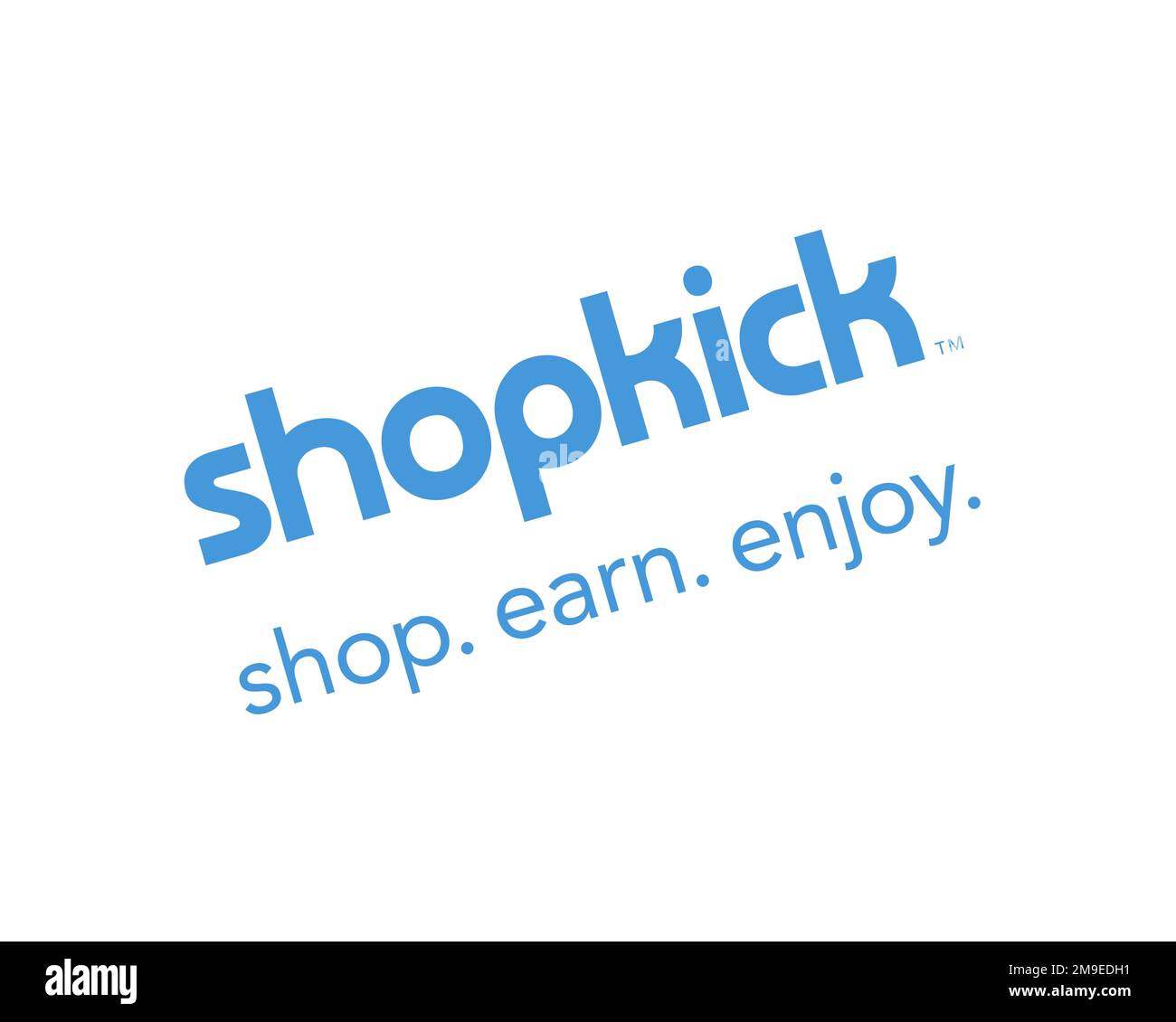 Shopkick, rotated logo, white background Stock Photo - Alamy