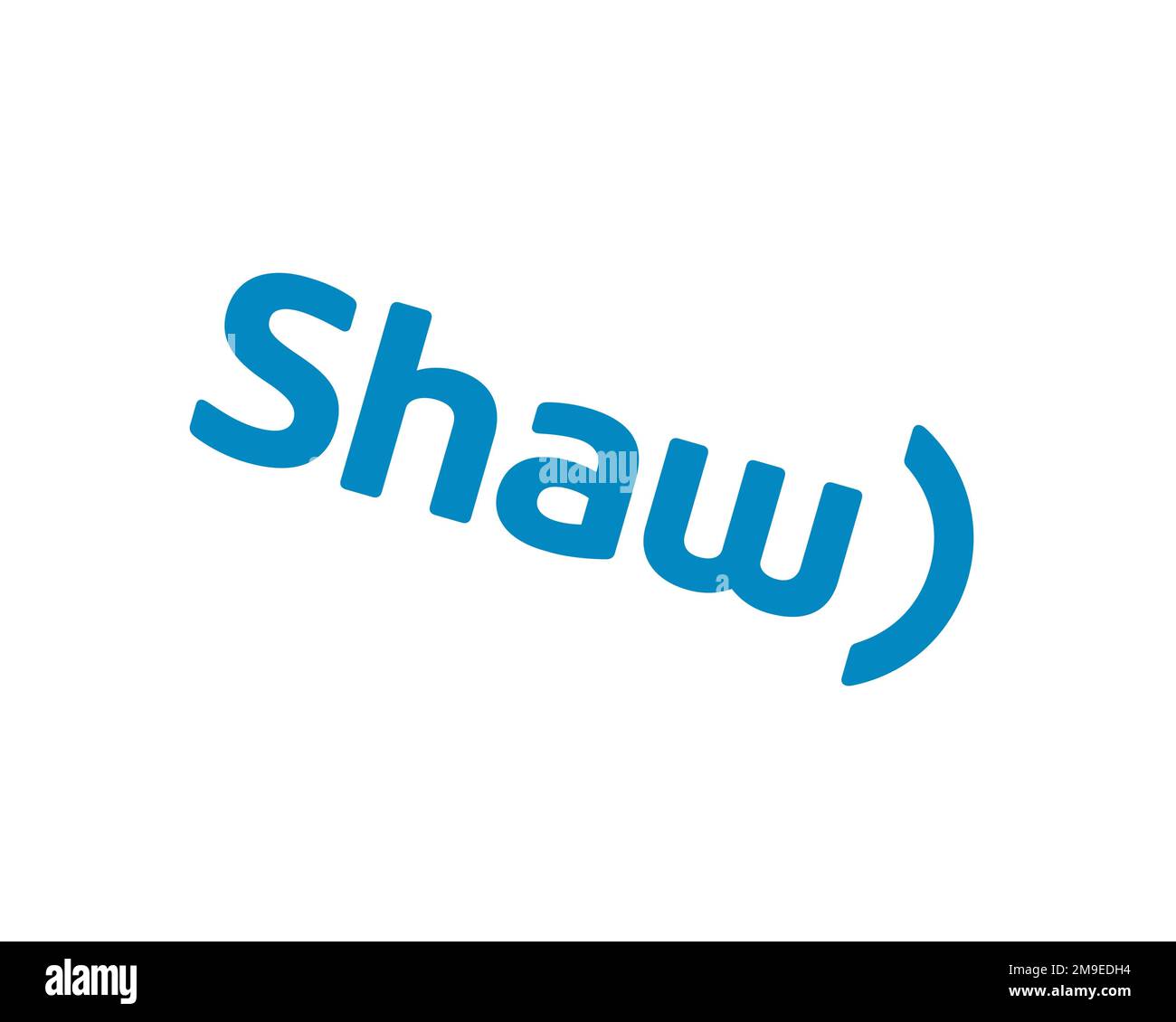 Shaw Communications, rotated logo, white background B Stock Photo - Alamy