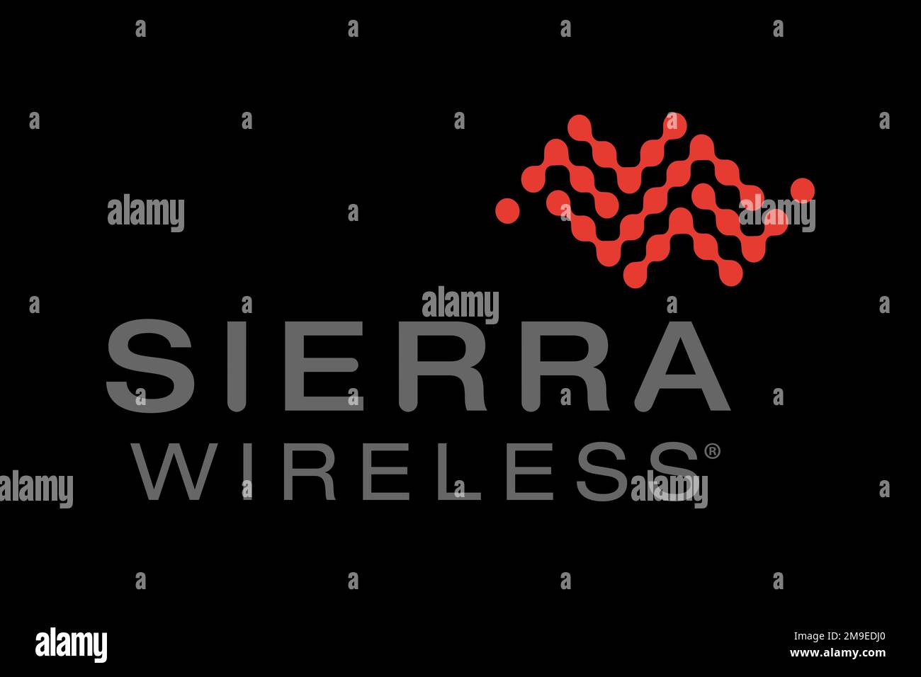 Sierra Wireless, Logo, Black background Stock Photo - Alamy