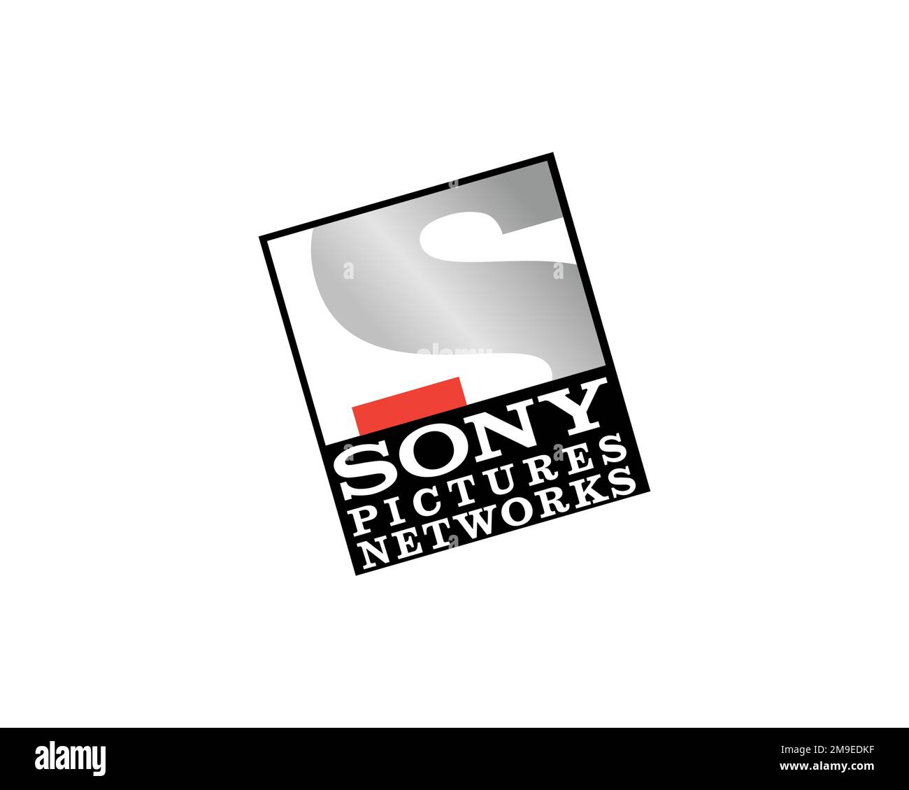 Sony Pictures Networks India, rotated logo, white background Stock ...