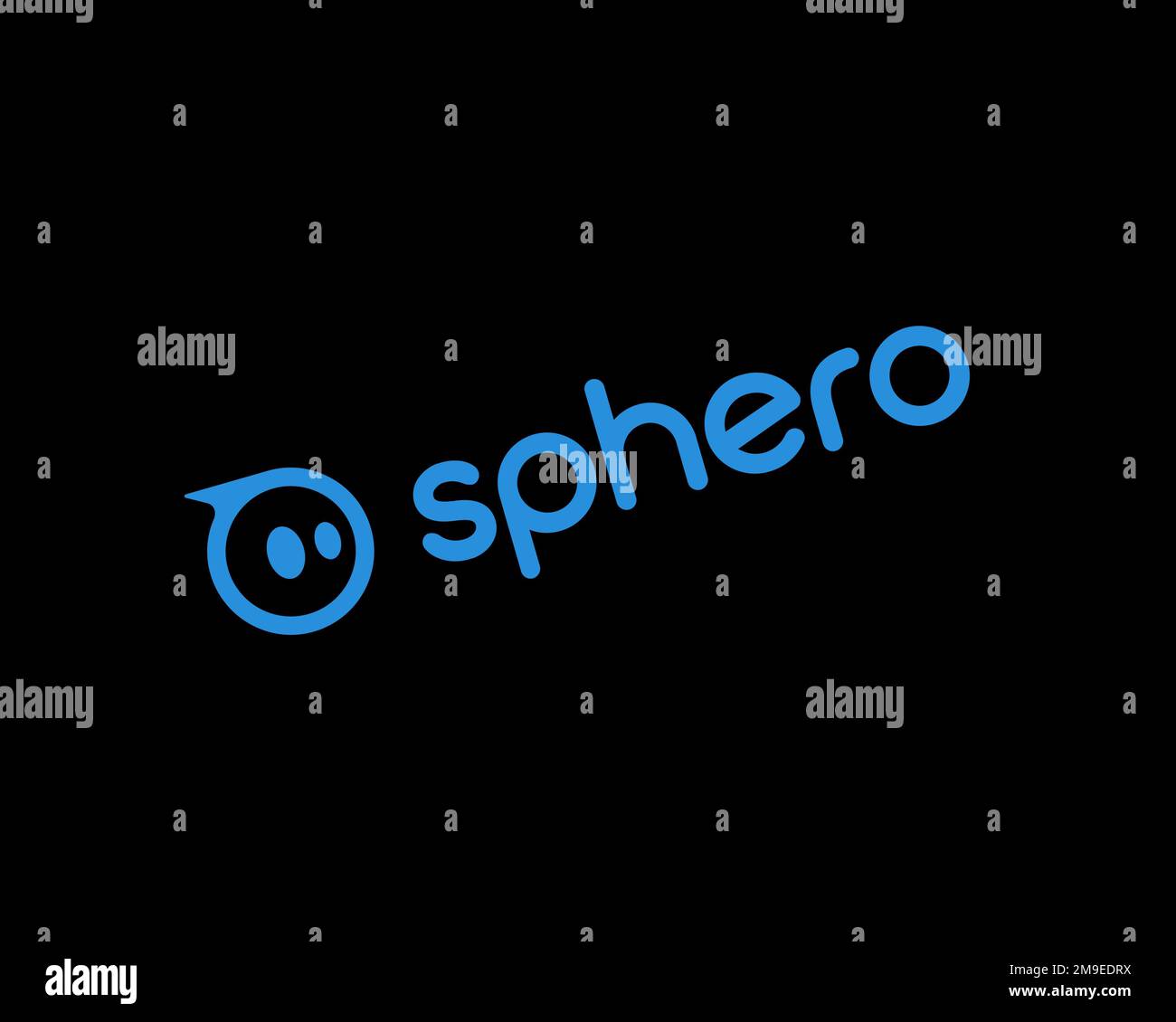 Sphero, rotated logo, black background Stock Photo - Alamy