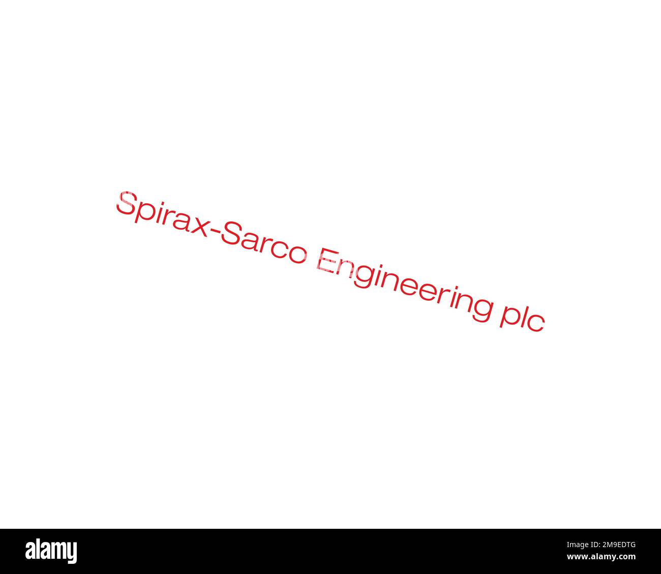 Spirax Sarco Engineering, Rotated Logo, White Background B Stock Photo ...
