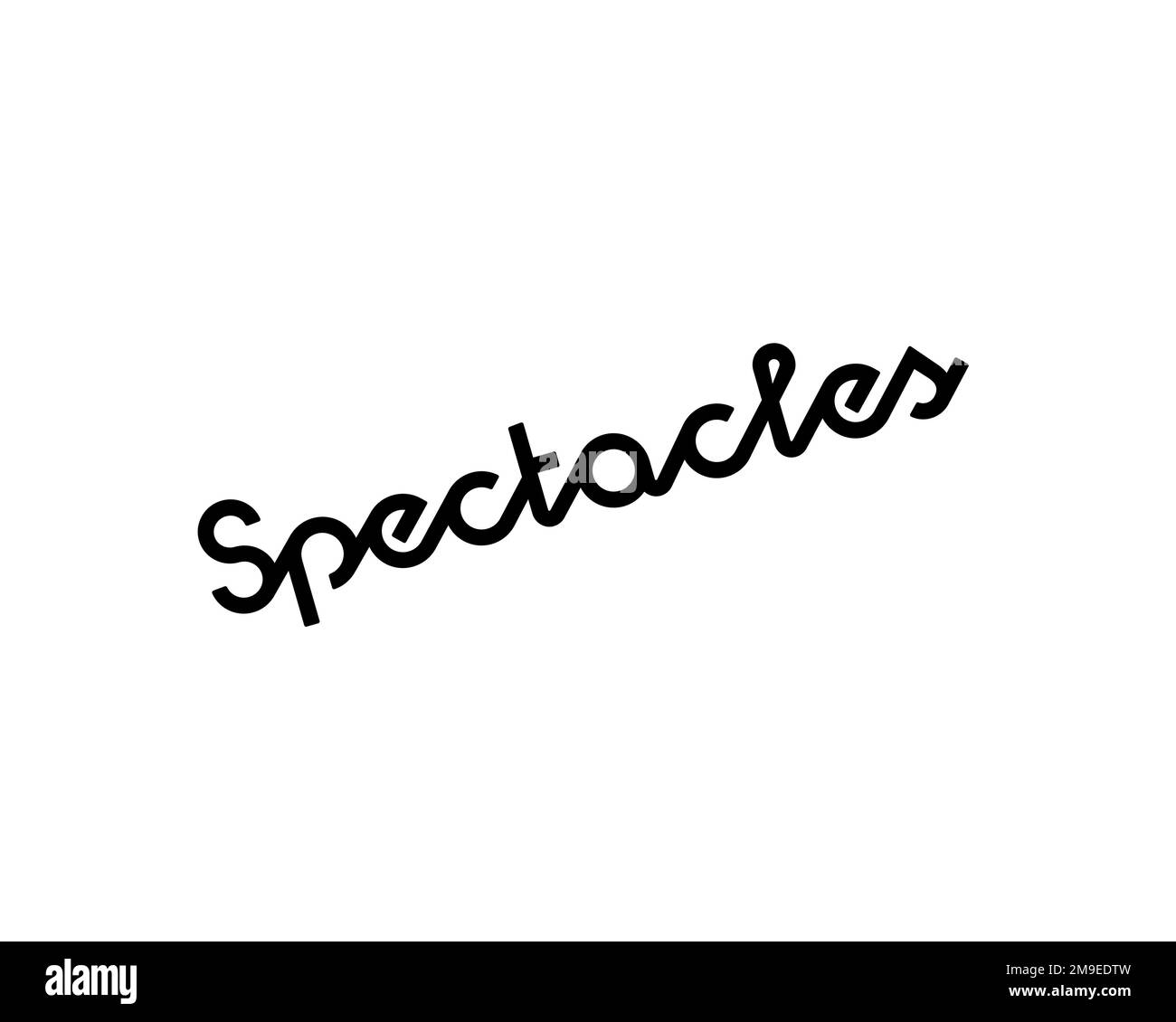 Spectacles product, rotated logo, white background Stock Photo - Alamy