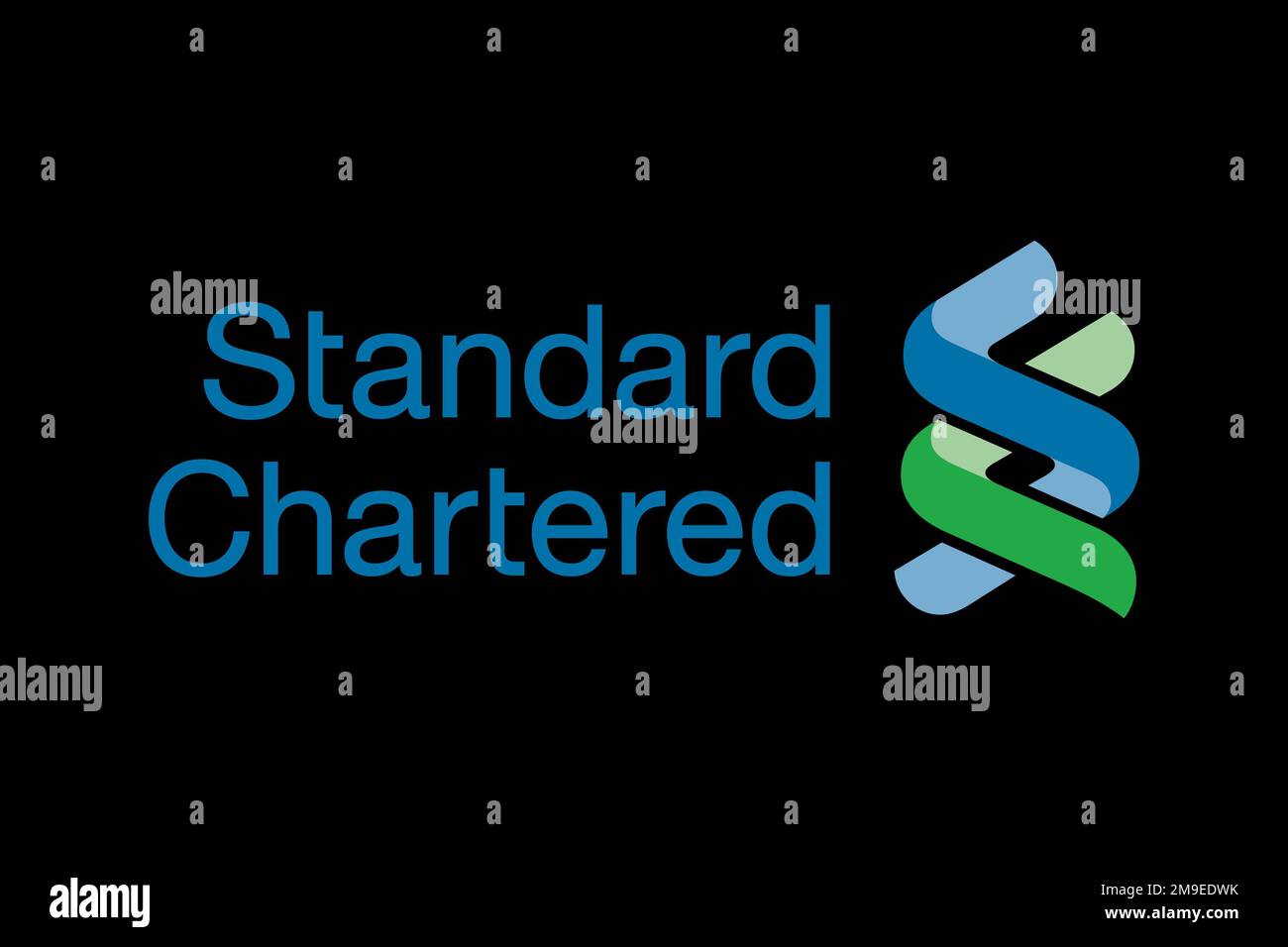 Standard Chartered, Logo, Black background Stock Photo - Alamy