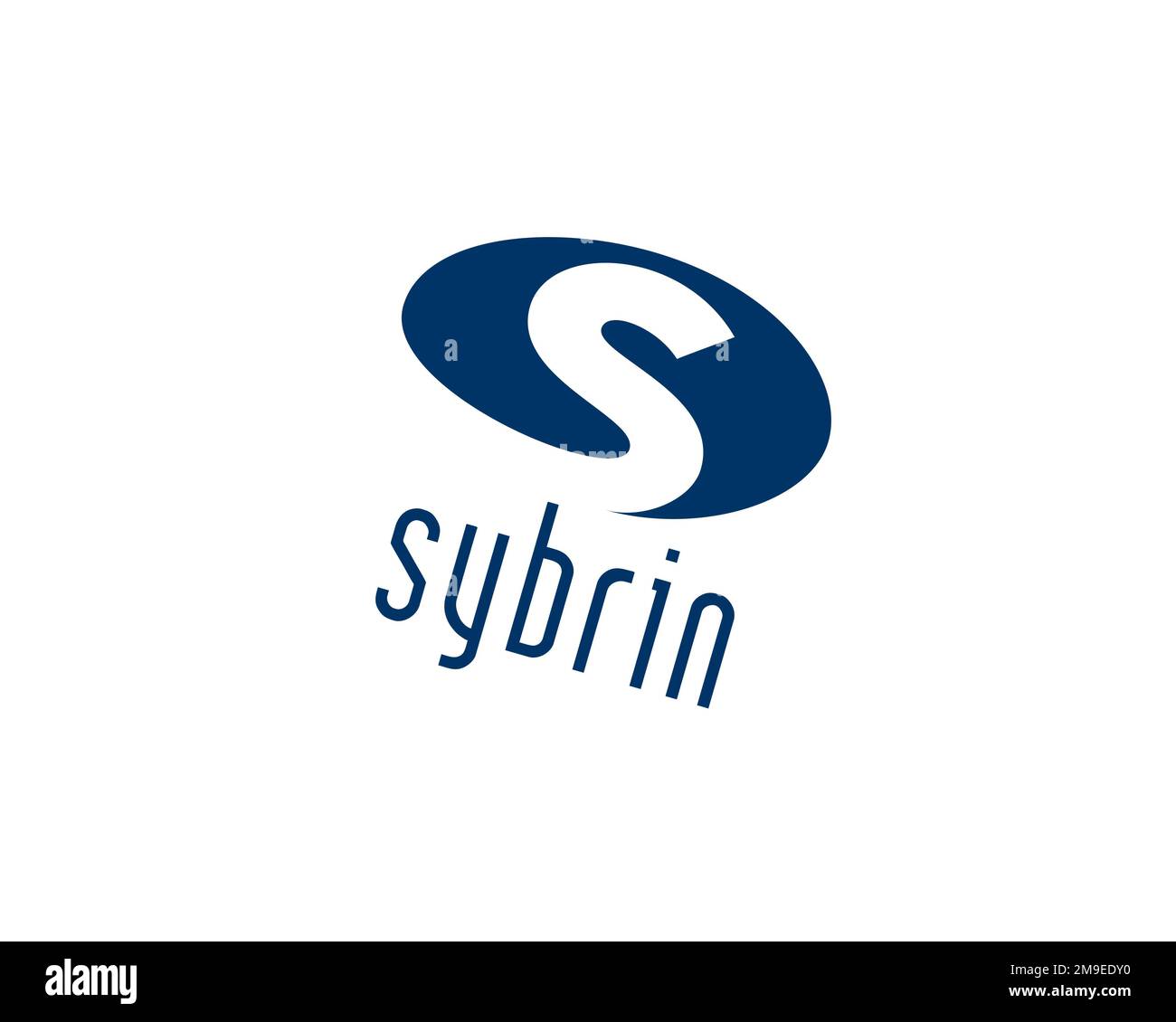 Sybrin, rotated logo, white background B Stock Photo - Alamy