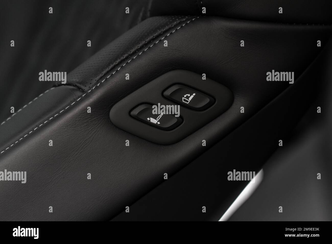 Walk-in seat switch. Electric car seat adjustment. Rear seat passenger ...