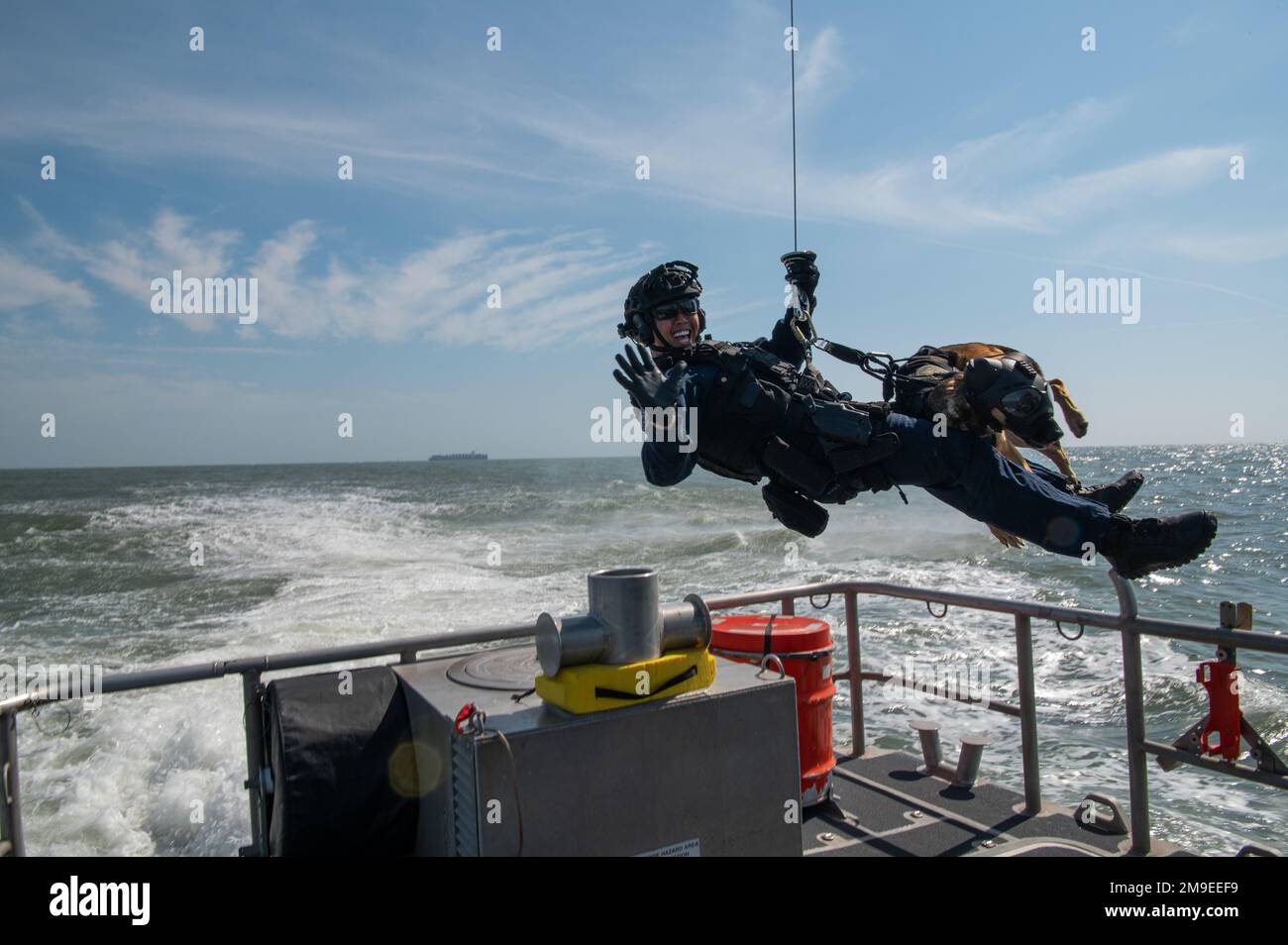Coast Guard Marine Safety and Security Team Houston K9 Simba and his ...