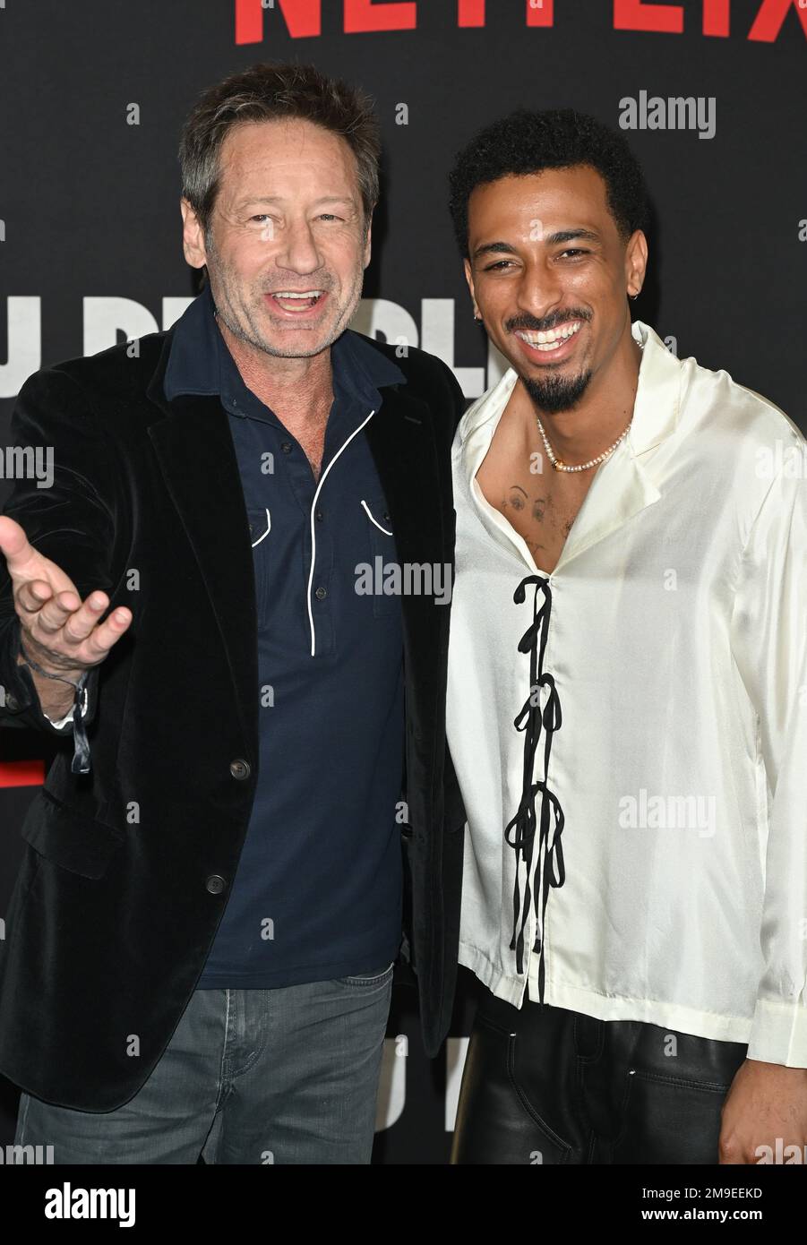 Los Angeles, USA. 17th Jan, 2023. David Duchovny & Travis Bennett at ...
