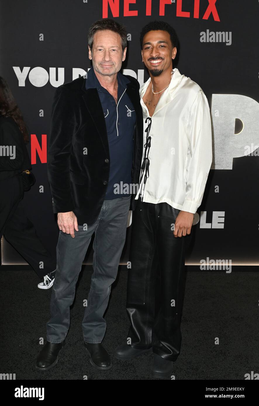 Los Angeles, USA. 17th Jan, 2023. David Duchovny & Travis Bennett at ...